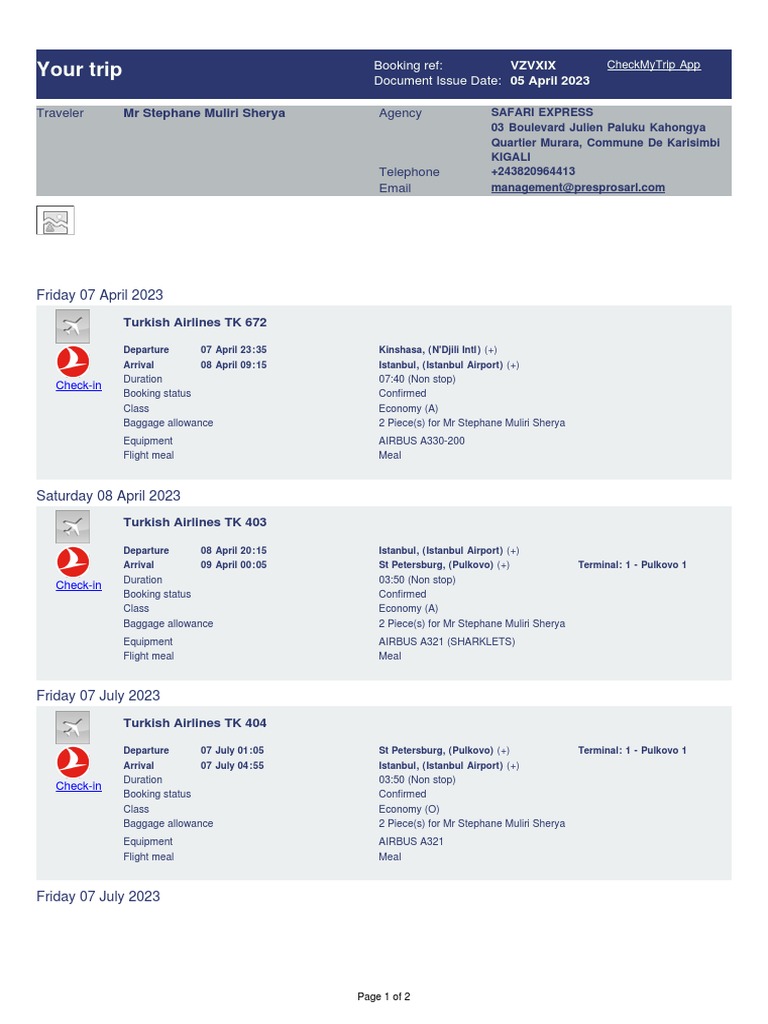 MR Stephane Muliri Sherya PDF | PDF | Aviation | Transport