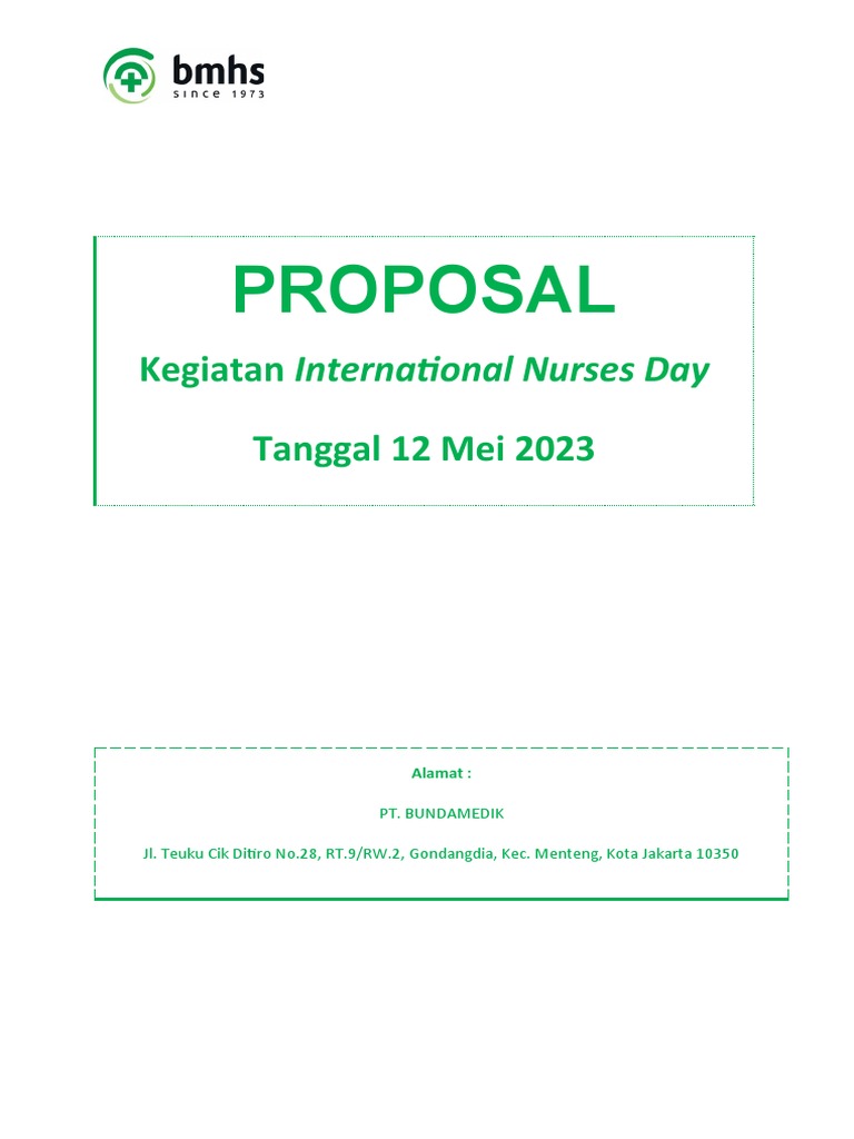 Proposal Internasional Nurse Day | PDF