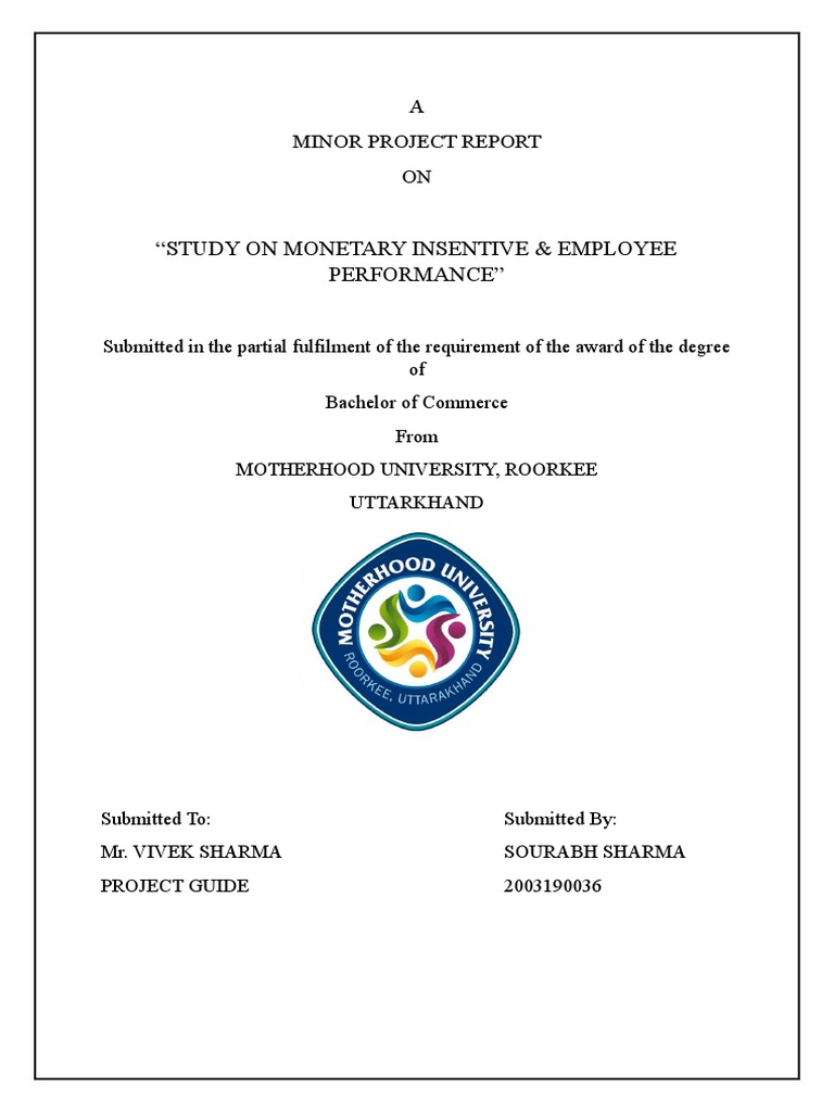 Impact of Monetary Incentives on Performance | PDF