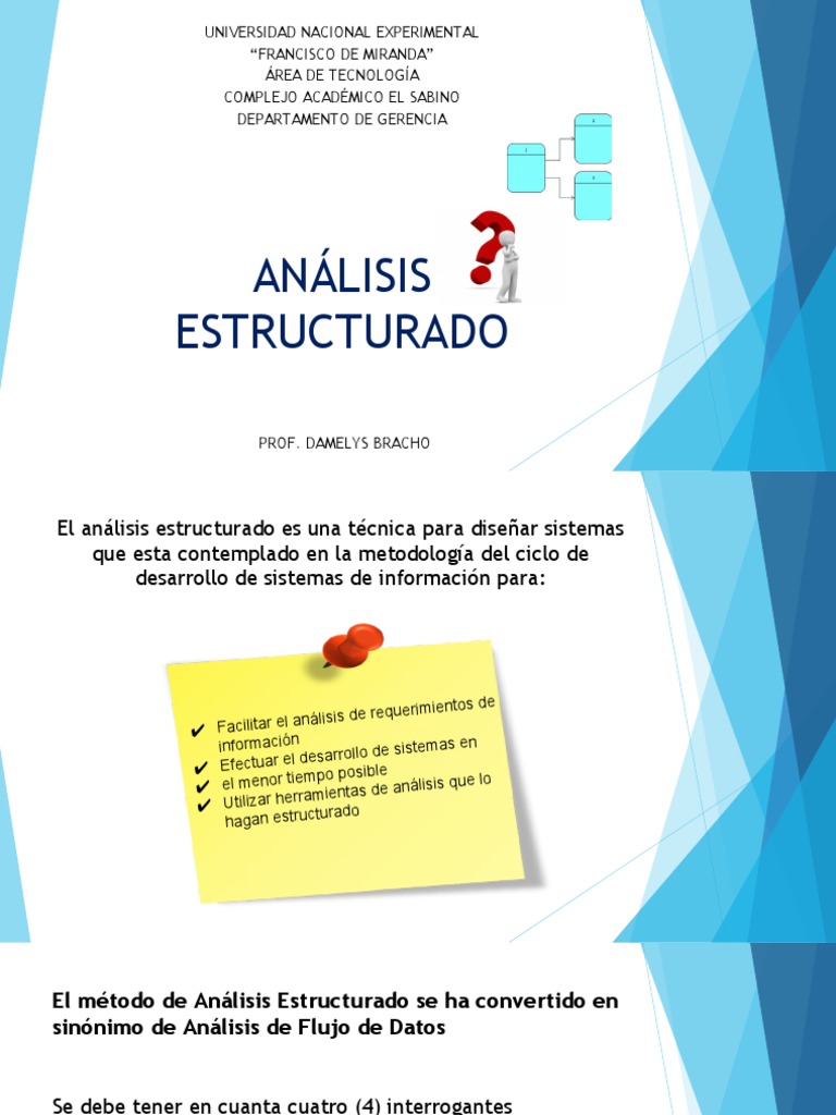 Presentación Análisis Estructurado | PDF | Informática