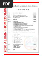Sample Alumni Homecoming Program | PDF