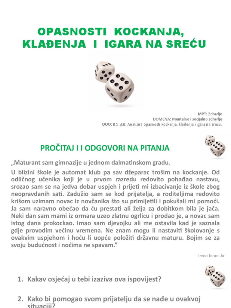 MT Kockanje-I-Klađenje 1 2 4-R.ppsx | PDF