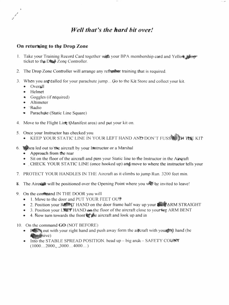 RAPS Manual | Download Free PDF | Parachute | Parachuting