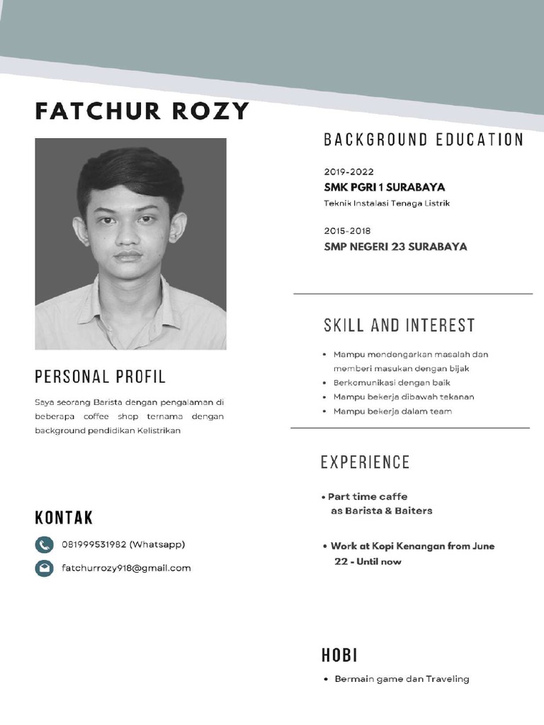 CV Fatchur Rozy PDF | PDF