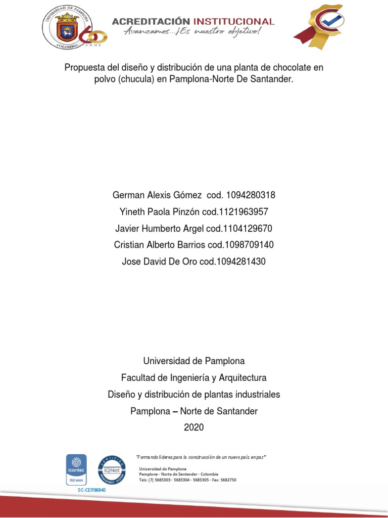 Diseño y Distribuccion de La Planta de Chucula PDF | PDF ...