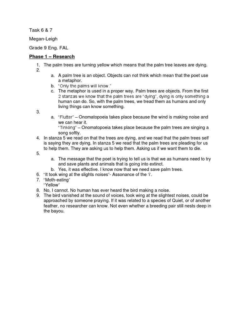 Grade 9 English Fal Atp