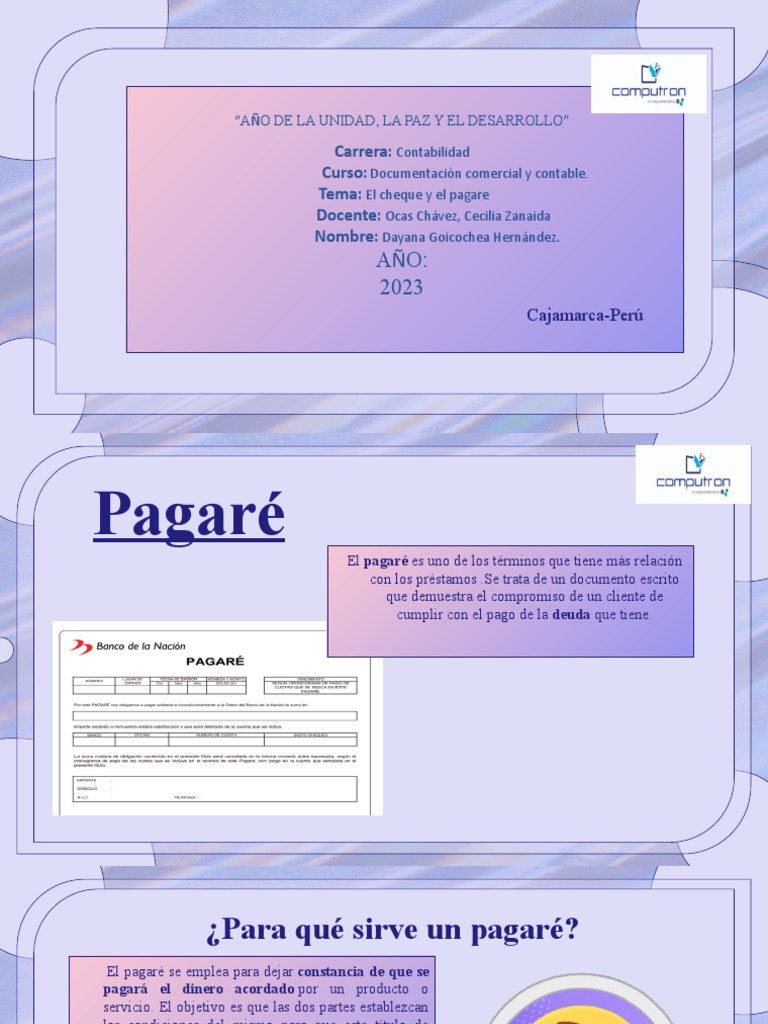 Guía de Cheques y Pagarés | PDF | Cheque | Bancos