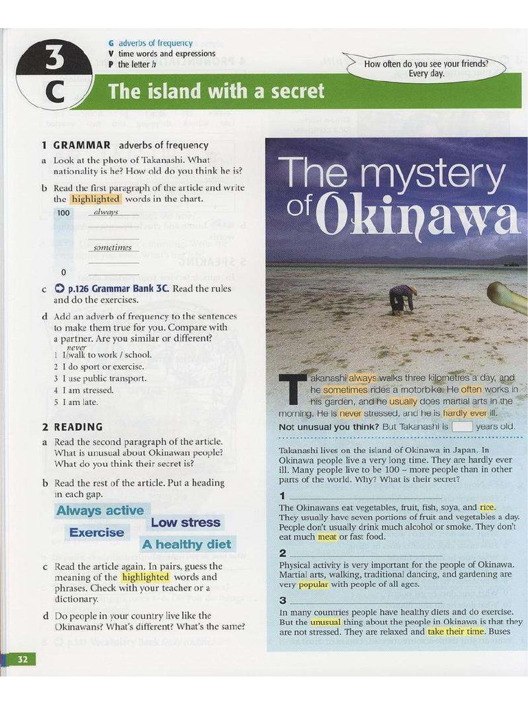 Adverbs of Frequency Book | PDF