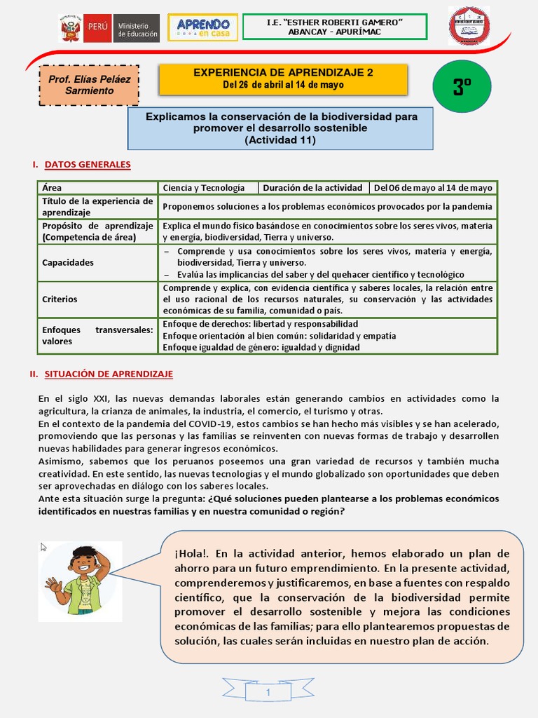 Ficha de Actividades - Eda2 - Act11 - 3ro PDF | PDF
