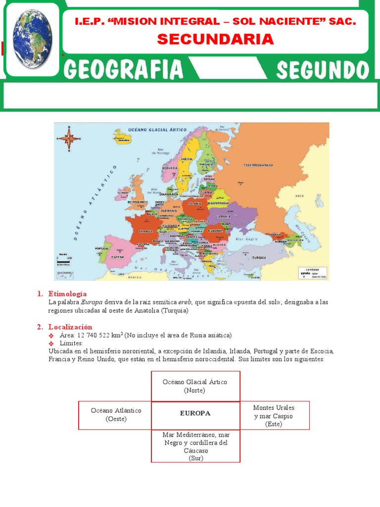 El Continente Europeo | PDF | Europa | Ciencias de la Tierra