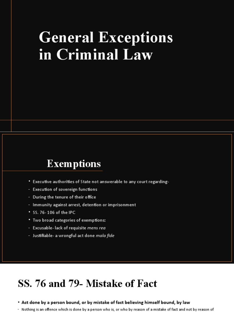 CL2-General Exceptions | PDF | Insanity Defense | Consent