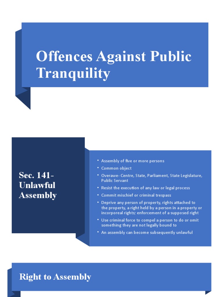 Offences Against Public Tranquility | PDF | Hatred | Hate Speech