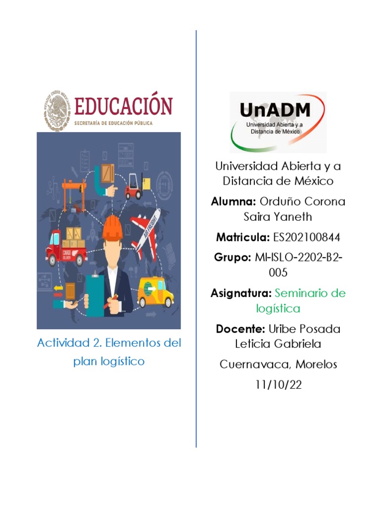 Islo U1 A2 Saoc | PDF | Logística | Procesos de negocio