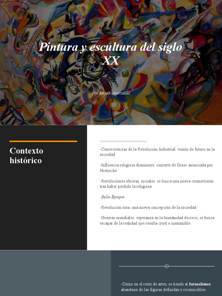 Pintura y Escultura Del Siglo XX | PDF | Cubismo | Expresionismo