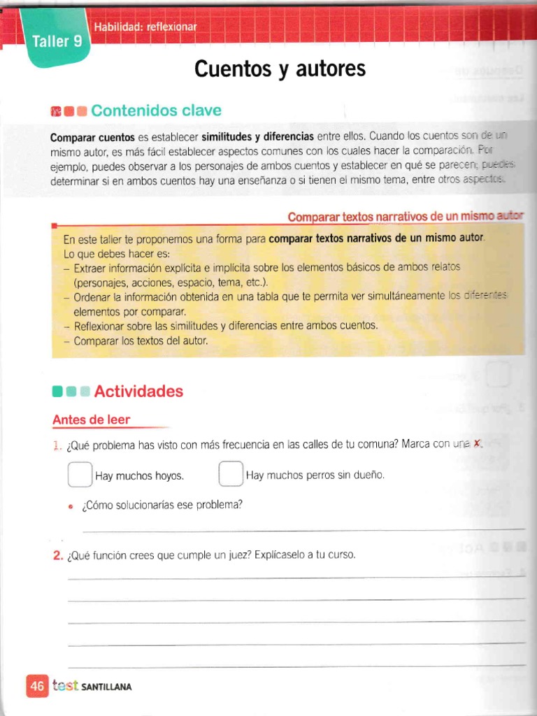 Comparar Cuentos 5TO | PDF | Libros para adolescentes | Ficción general