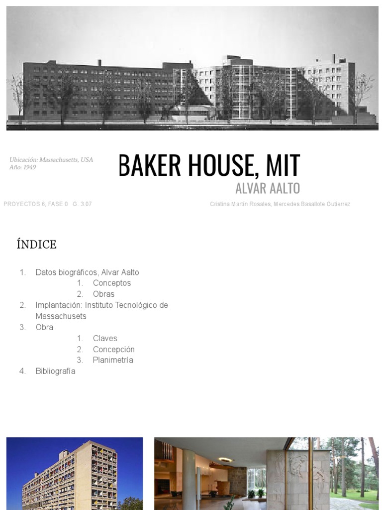 Baker House | PDF
