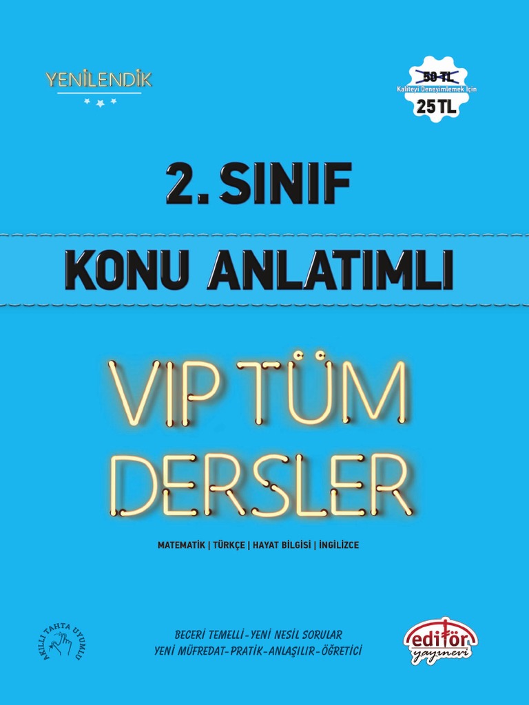 2 Sinif Vip Tum Dersler Konu Anlatimli 22 | PDF