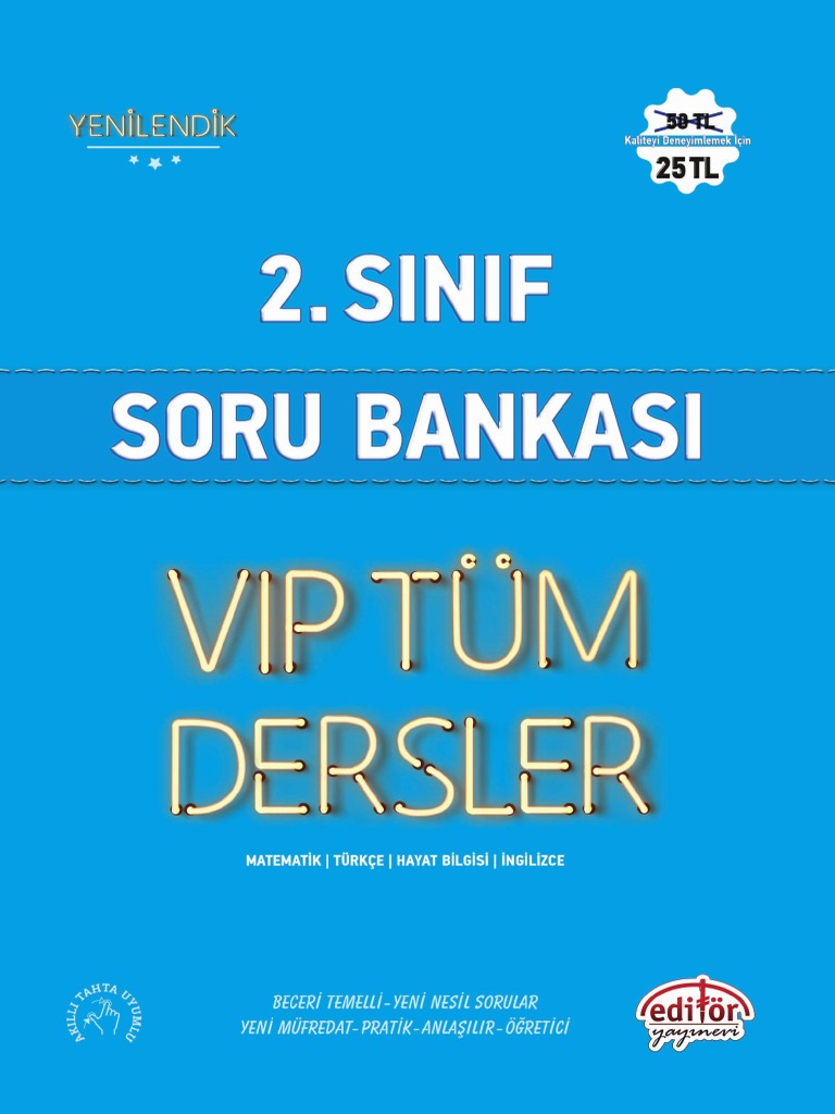 2 Sinif Vip Tum Dersler Soru Bankasi 22 PDF | PDF