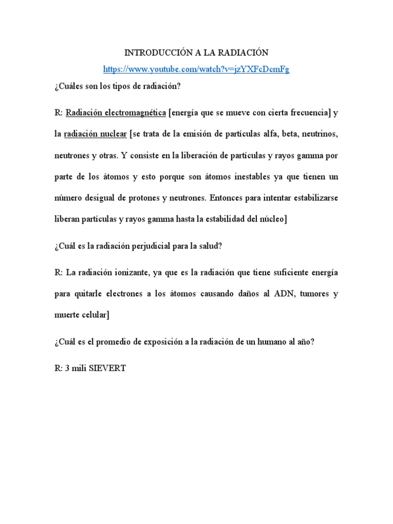 La Radiación | PDF | Radiación ionizante | La energía nuclear