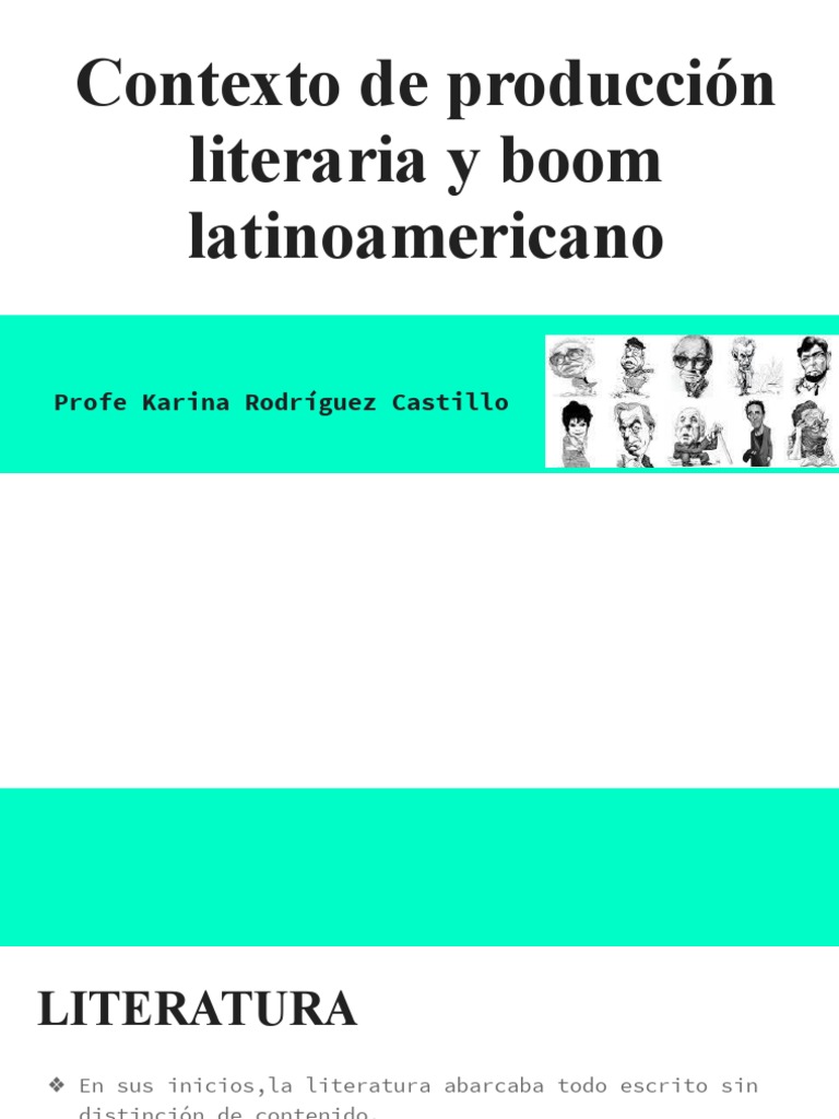 Contexto de Producción Literaria y Boom Latinoamericano | PDF | Literatura latinoamericana