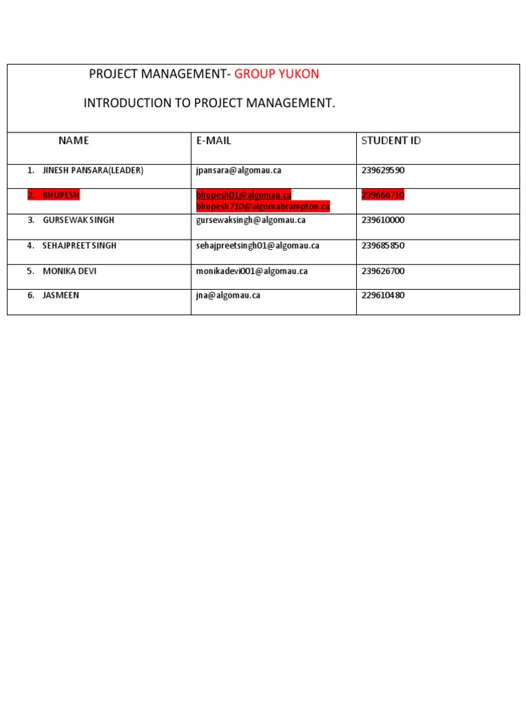 PROJECT MANAGEMENT Final | PDF | Project Management | Goal