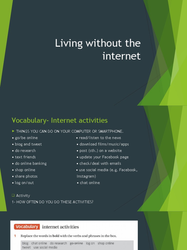 Living Without The Internet | PDF