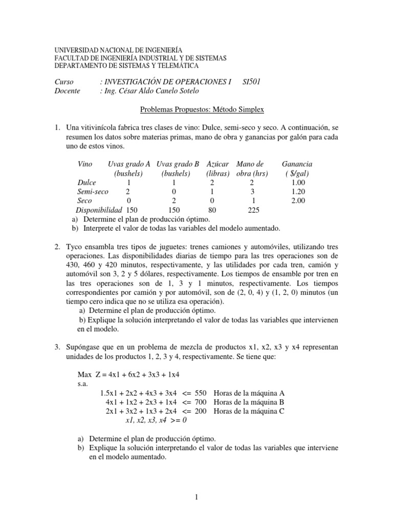 Prob Prop Simplex | PDF | Métodos y materiales de enseñanza | Informática
