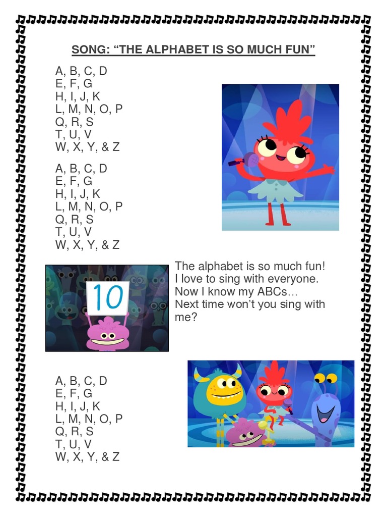 Fun Alphabet Song Lyrics | PDF