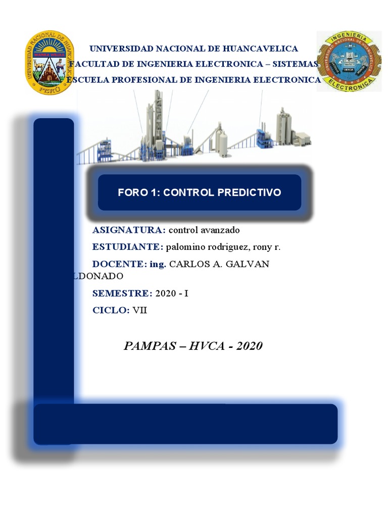 Control Predictivo | PDF | Teoría de control | Función (Matemáticas)