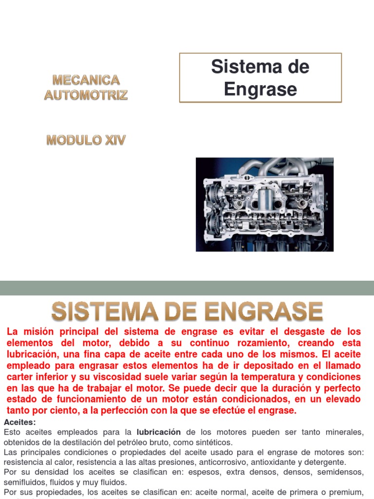 14.sistema de Engrase | PDF | Lubricante | Bomba