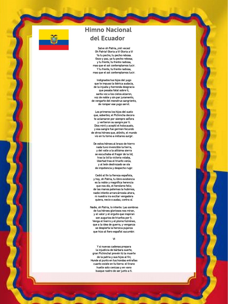 Himno Nacional | PDF | Canciones patrióticas