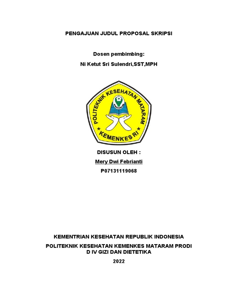 Mery Dwi Febrianti - Pengajuan Judul | PDF