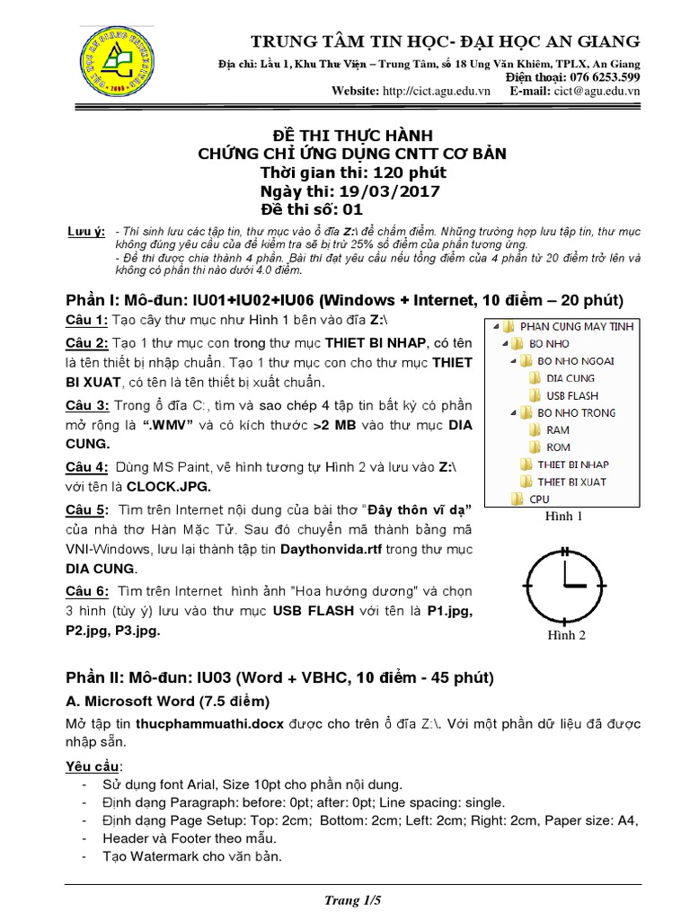 De Thi Thuc Hanh | PDF