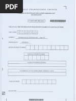 Csec Information Technology Paper 2 2023 | PDF