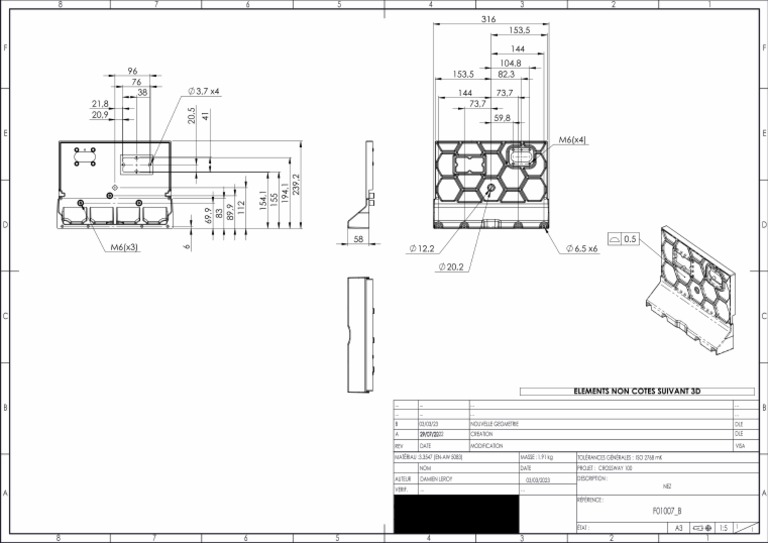 CNC Drawing Sample | PDF