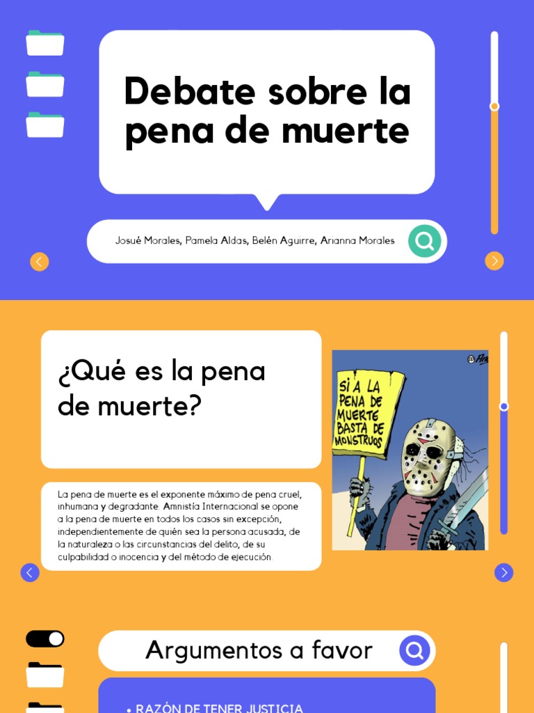 Análisis del debate sobre la pena de muerte: argumentos a favor y en ...