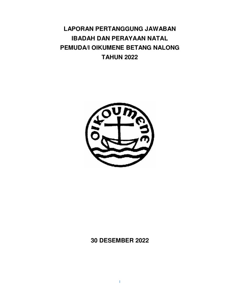 LPJ-Natal Pemuda-I Oikumene 2022 PDF | PDF