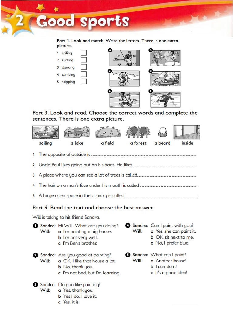 Kids Box 4 - Test Unit 2 and 3 | PDF