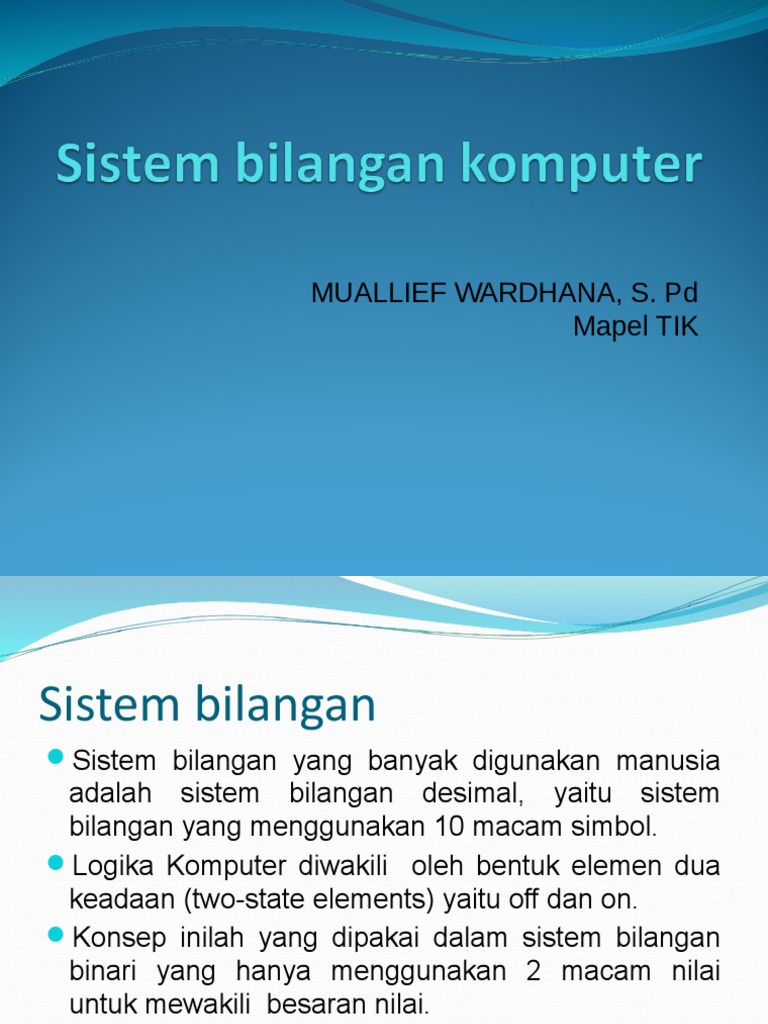 Sistem Bilangan dalam Komputer | PDF