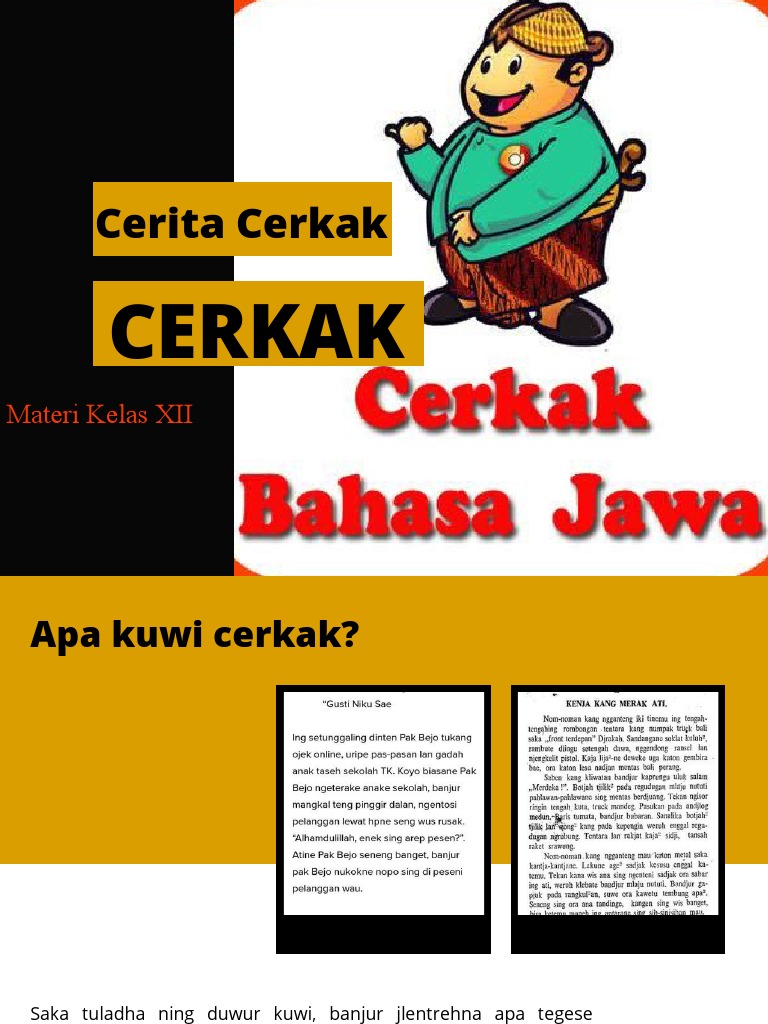 Materi Cerkak Bahasa Jawa | PDF | Fiksi Umum