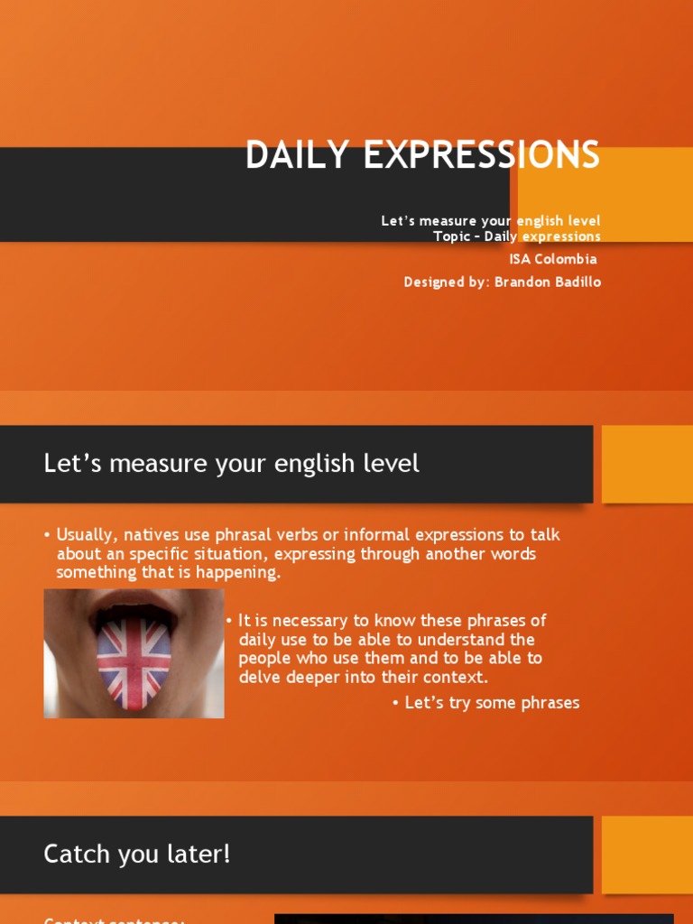 Daily English Expressions Guide | PDF
