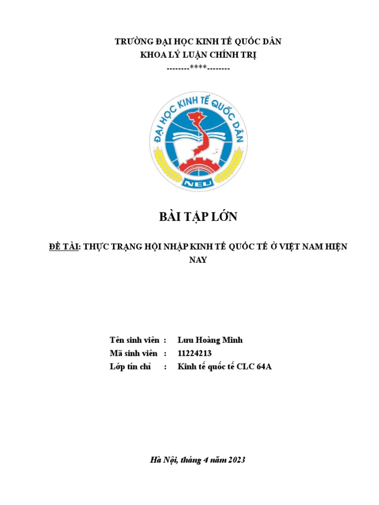 BÀI TẬP LỚN KTCT | PDF
