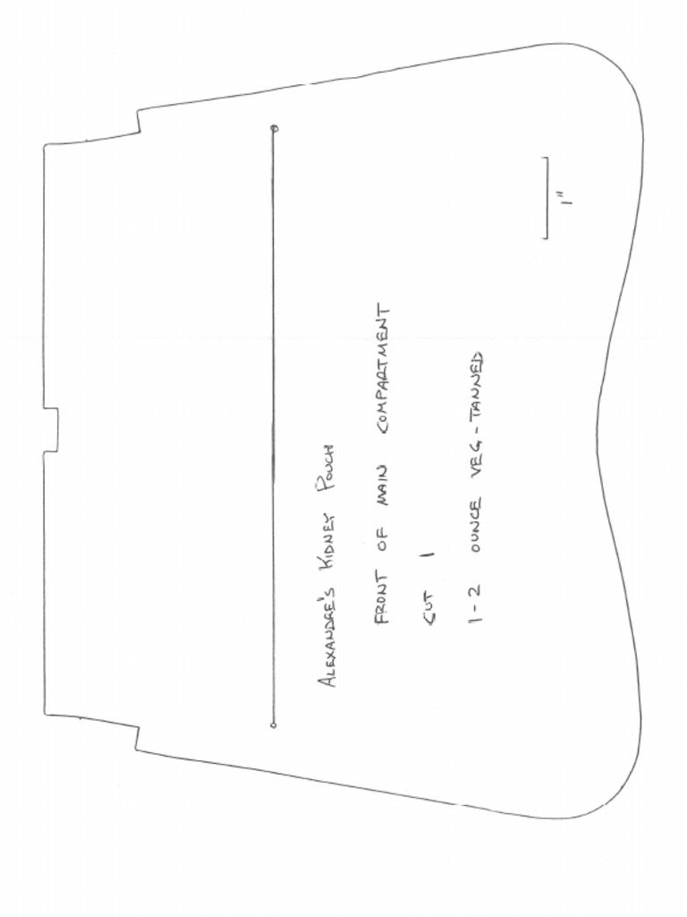Alexandre - Kidney Pouch Pattern PDF | PDF