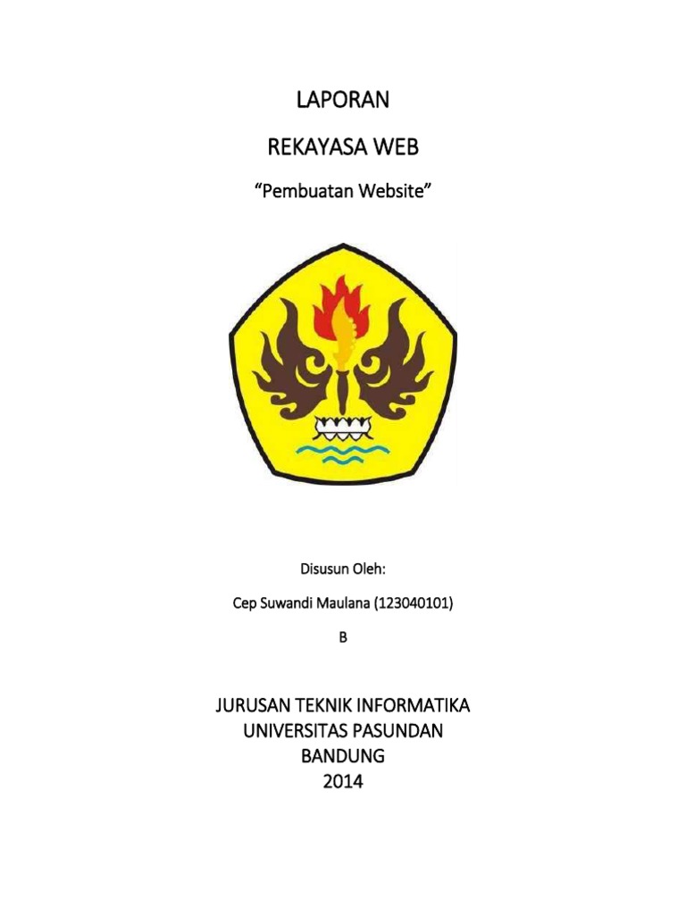 Laporan Pembuatan Website Rekayasa Web | PDF