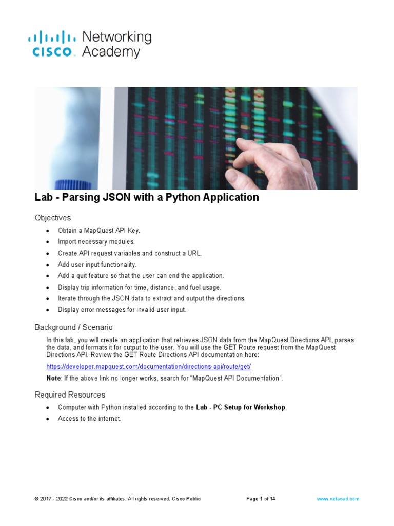 Laboratorio 2 Parsing JSON With A Python Application | PDF | Json | Parameter (Computer Programming)