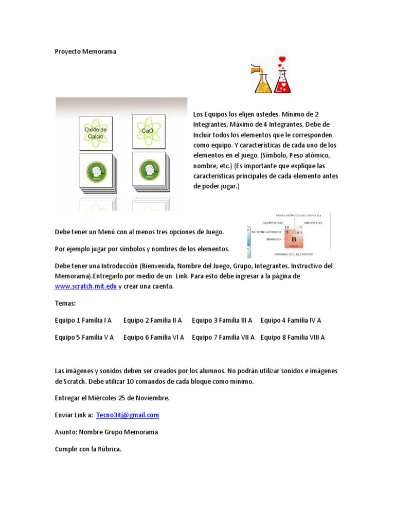 Proyecto Memorama 2015 PDF | PDF