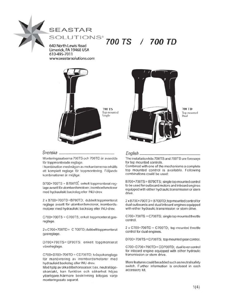 700TS and 700TD Controls Rev.4 003123 | PDF