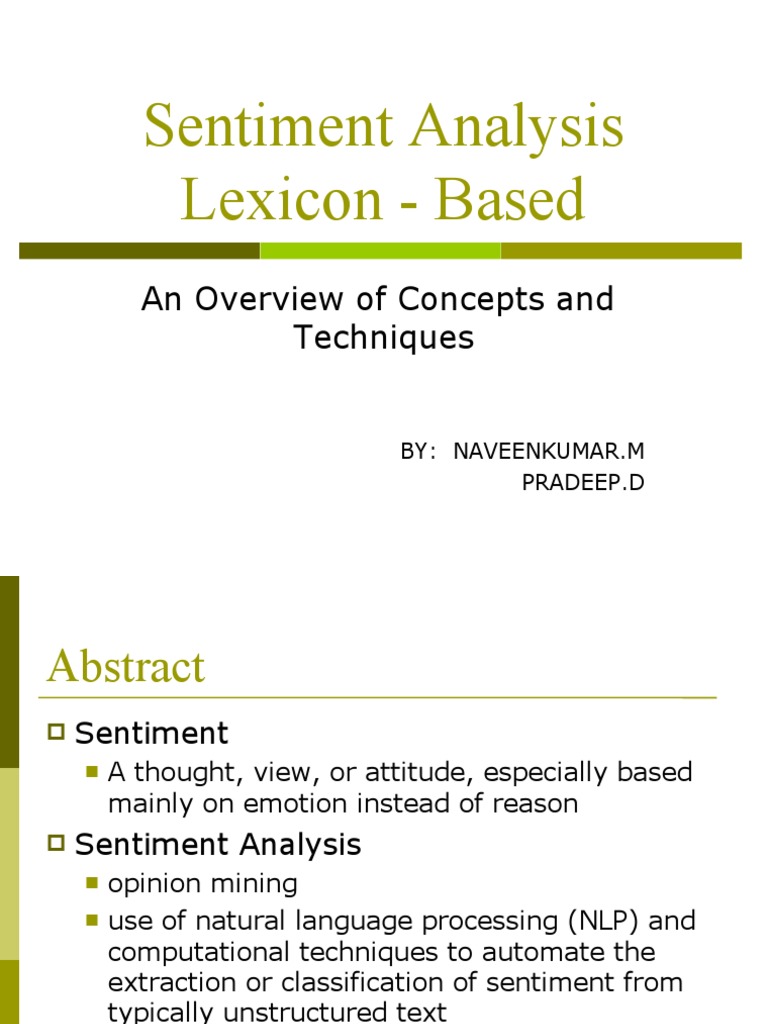 Sentiment+Analysis.ppt | PDF