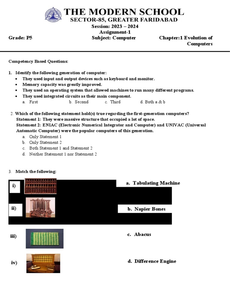 Grade P5 Assignment 2 | PDF | Office Equipment | Computing