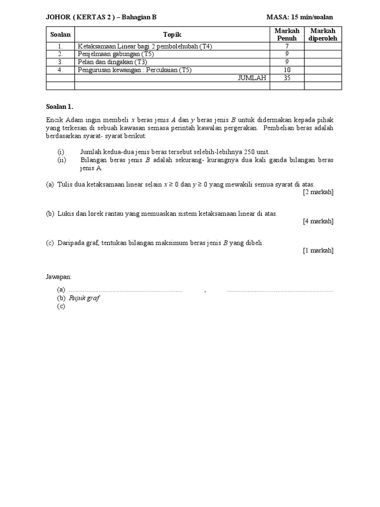 JOHOR - BHGN B | PDF